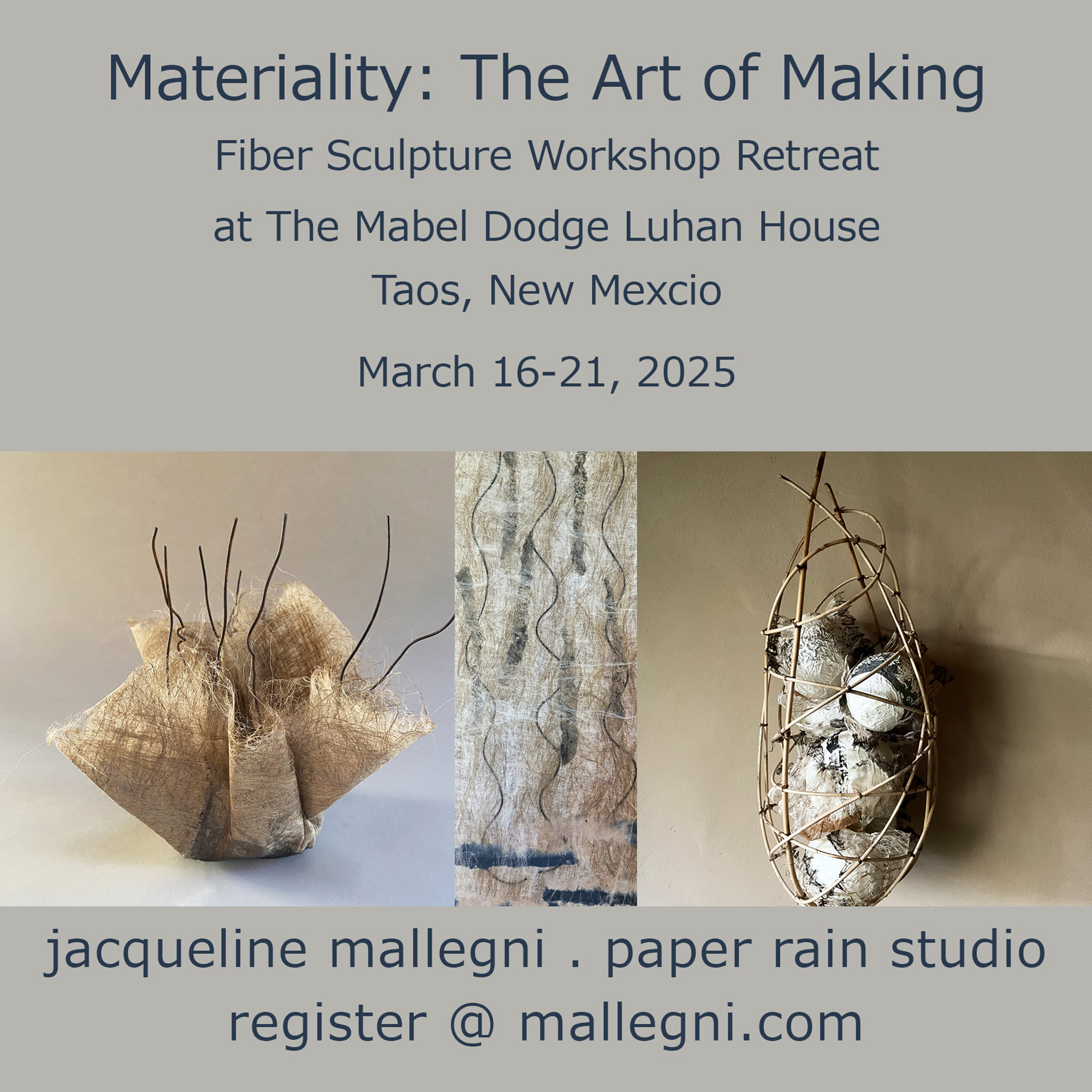 Materiality: The Art of Making Residential Workshop - Fiber Art Now